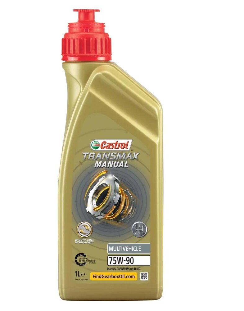 Трансмиссионное масло синтетическое Castrol Transmax Manual Muitivehicle 75W-90, 1 литр