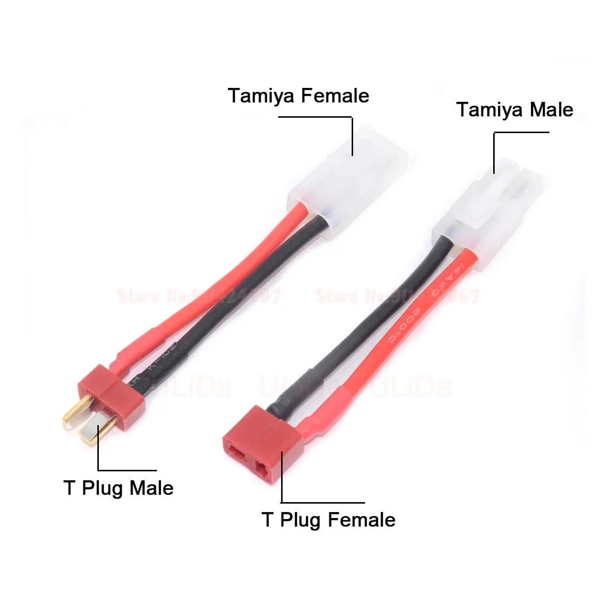 Кабель Tamiya/T, 10 см, Цвет: 1pair wires