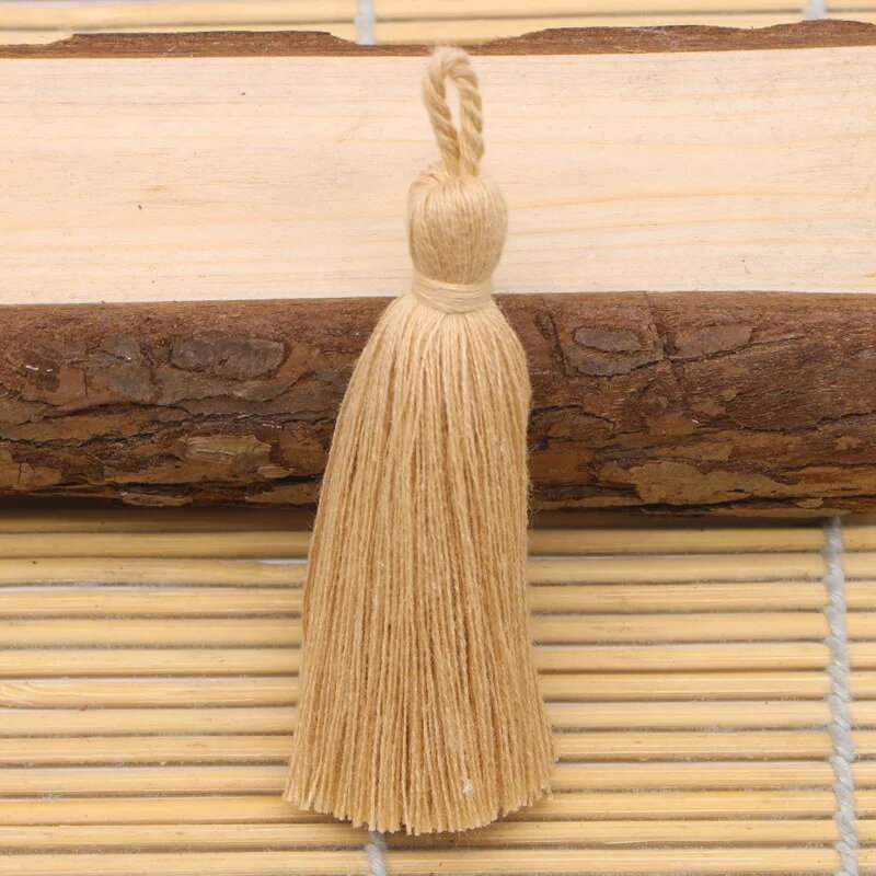 Хлопковые кисточки для декора 10 шт. 20 Khaki 10pcs