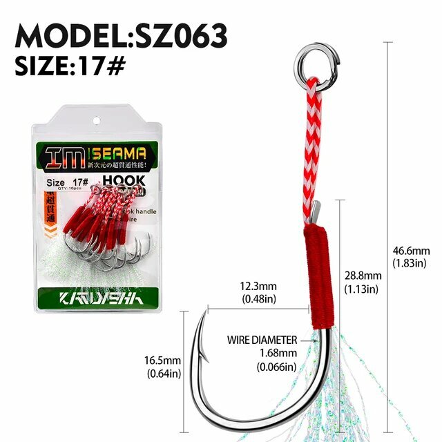 PRO BEROS Ассист крючки для нахлыста 11#-20#, 10 шт size17-Silver