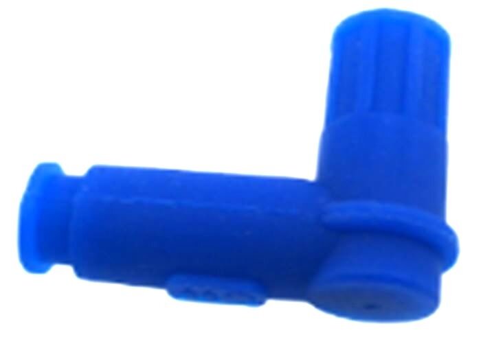 Колпачок свечной 4T (90°) силиконовый (синий) 800002054