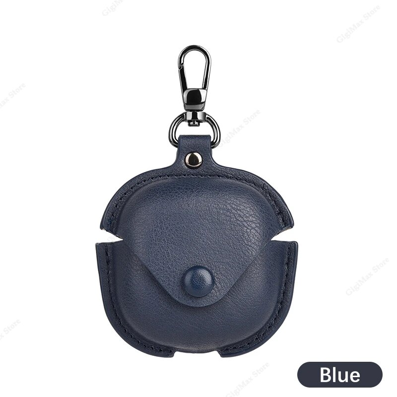 Кожаный чехол для наушников Samsung Buds 2 Pro FE LUEROD For Galaxy Buds Live, Blue