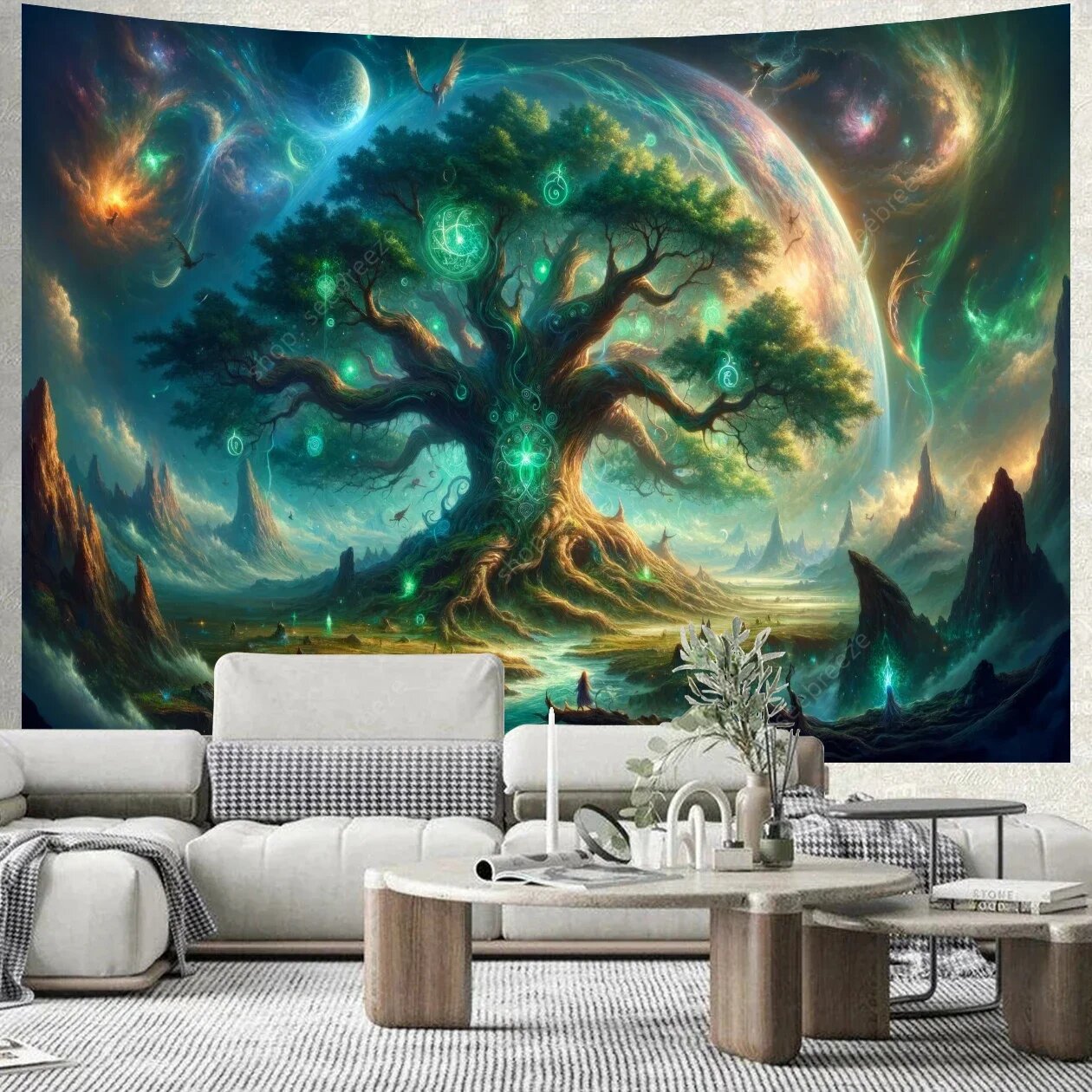 Психоделический гобелен «Древо жизни»