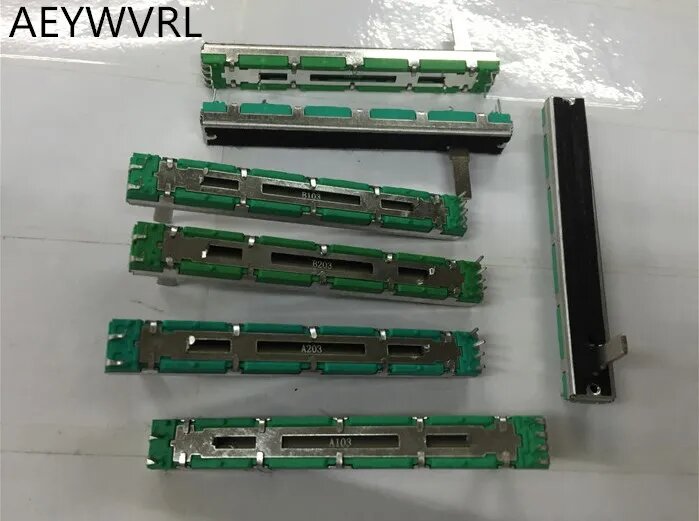 5 шт. Дуплексные потенциометры Behringer Soundcraft A10K A20K A50K 75 мм 10 кОм