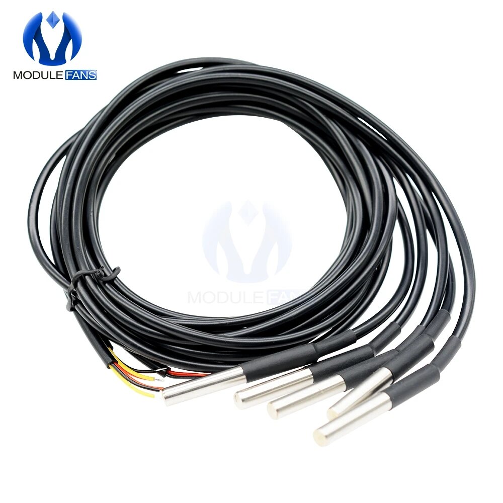 Датчик температуры DS18B20 diymore водонепроницаемый нержавеющая сталь