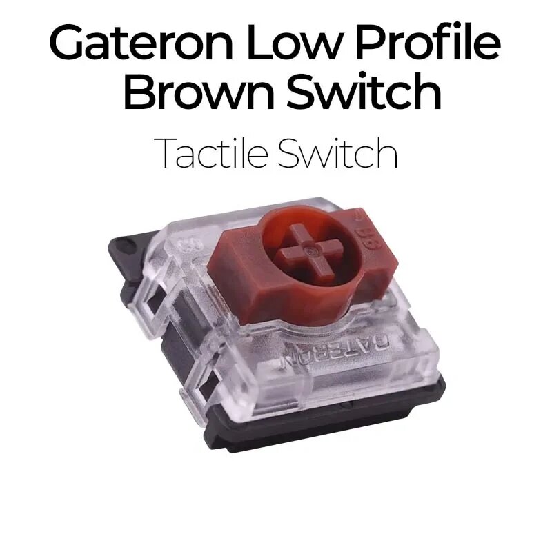 Gateron Low Profile Brown переключатели (5 шт.)