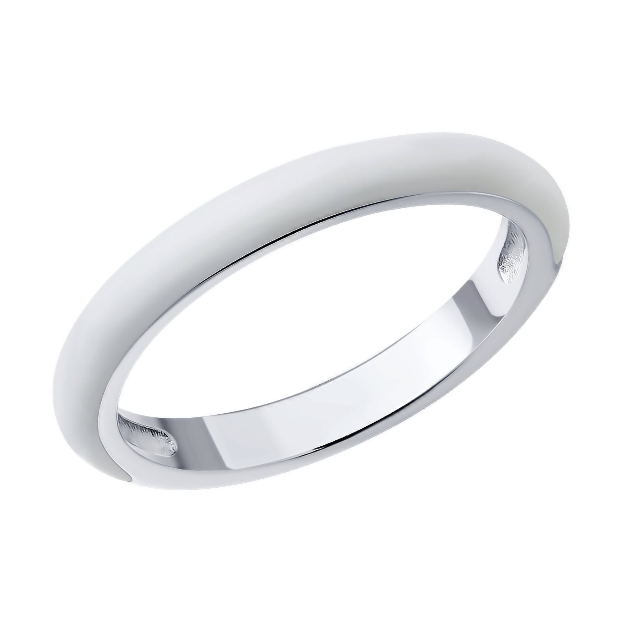 Кольцо, серебро, 925 проба, родирование, эмаль