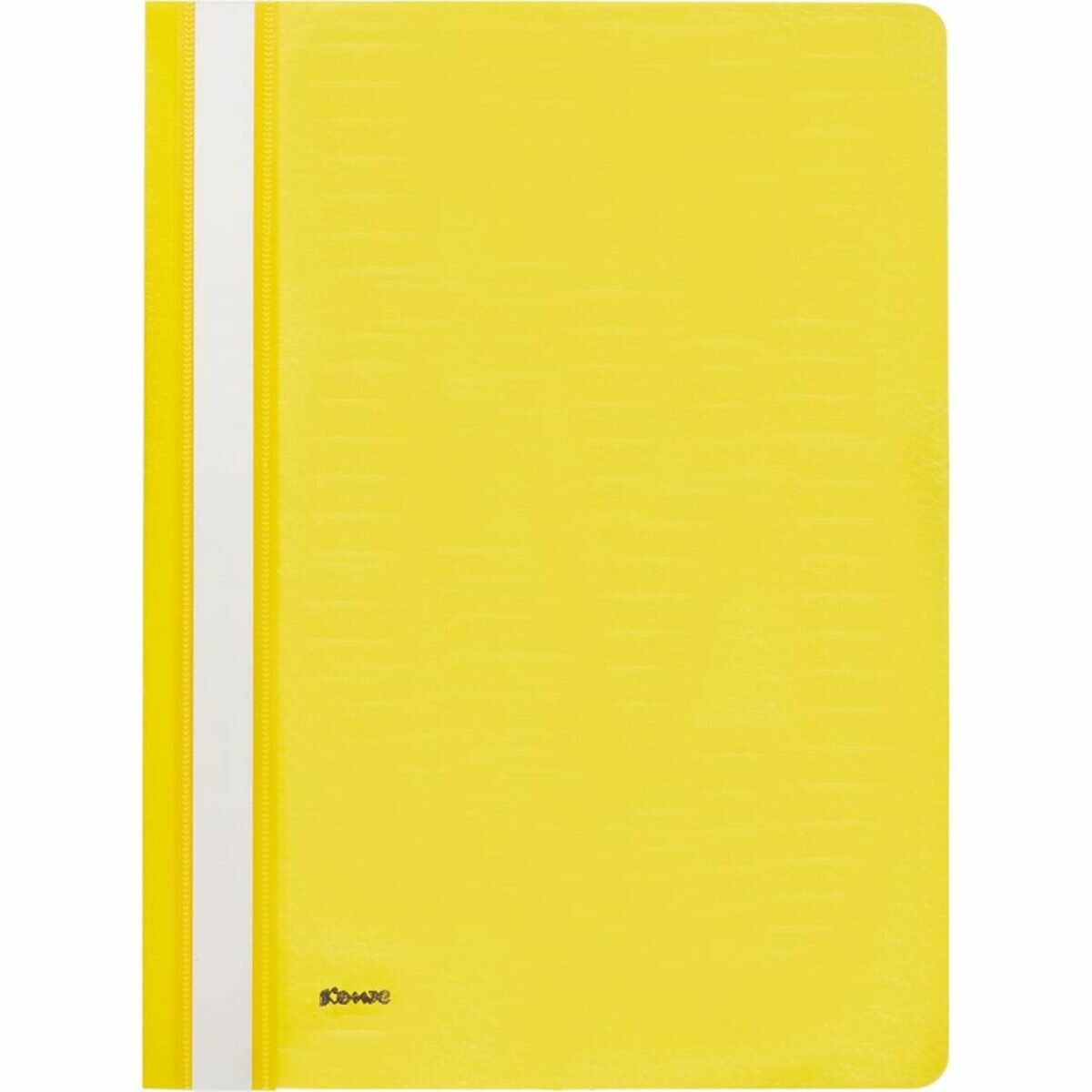 Папка-скоросшиватель Комус (А4, пластик) желтый (164390), 25шт.