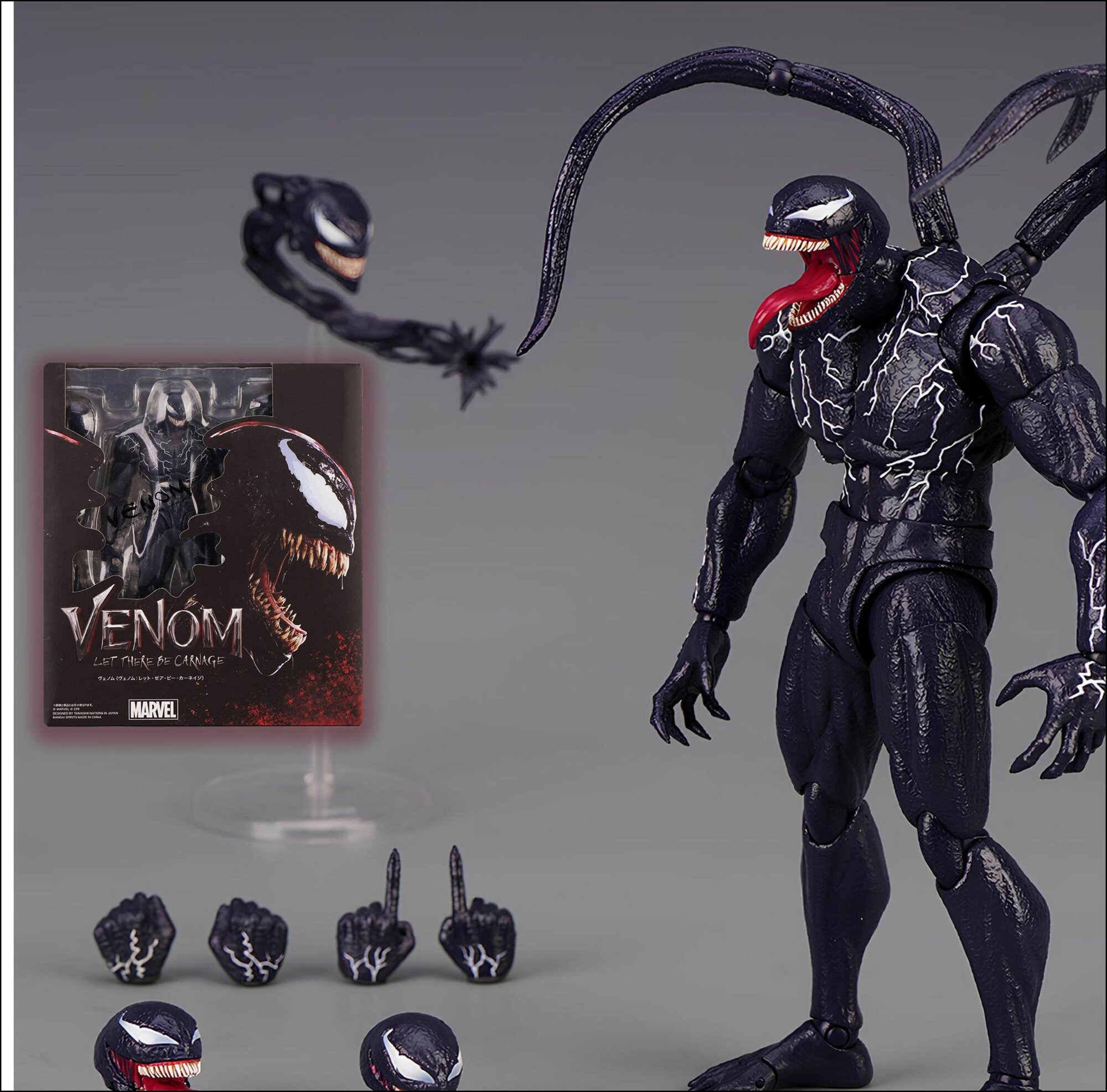 Фигурка Человек Паук Веном Ядовитый симбиот Venom 2 Marvel Подвижная статуя Модель фигурки 20см