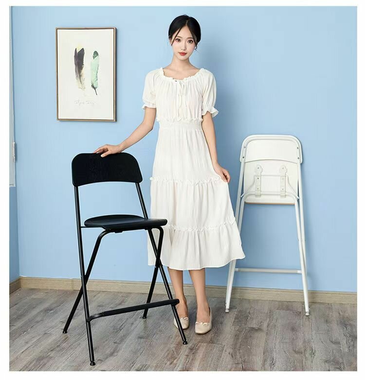 Барный стул складной со спинкой IKEA FRANKLIN, икеа франклин, чёрный, 63 см-LI