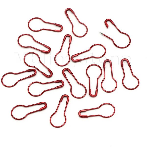 Металлические булавки для вязания 100 шт. Бордовый, 06