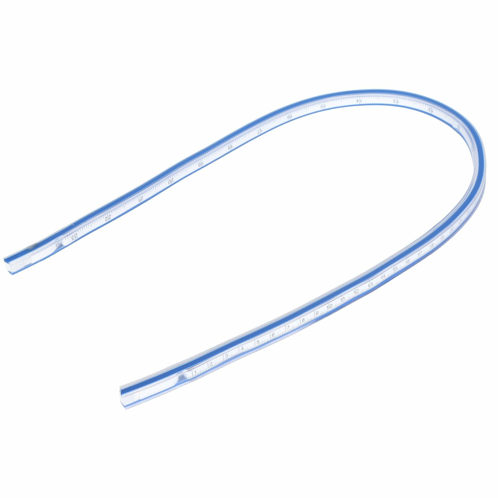 Гибкая кривая линейка, пластиковая метрическая шкала, мягкий измерительный инструмент для рисования и шитья, 60 см, гибкая кривая линейка