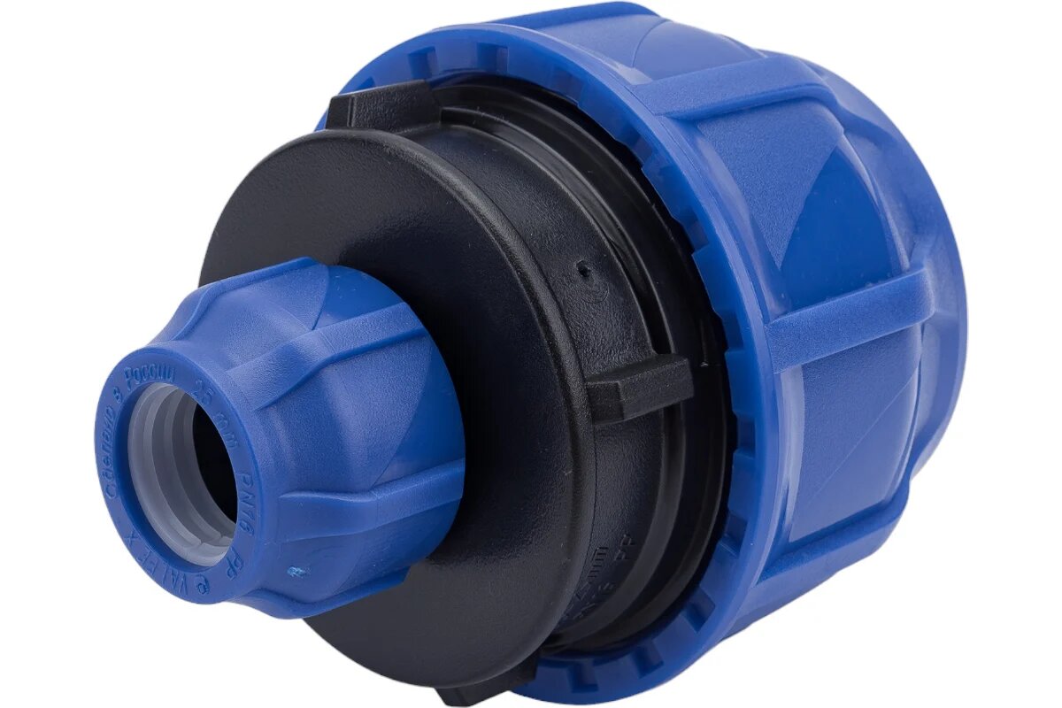 VALFEX компрессионная переходная муфта ПНД 63-25 мм для труб ПНД 121001216325