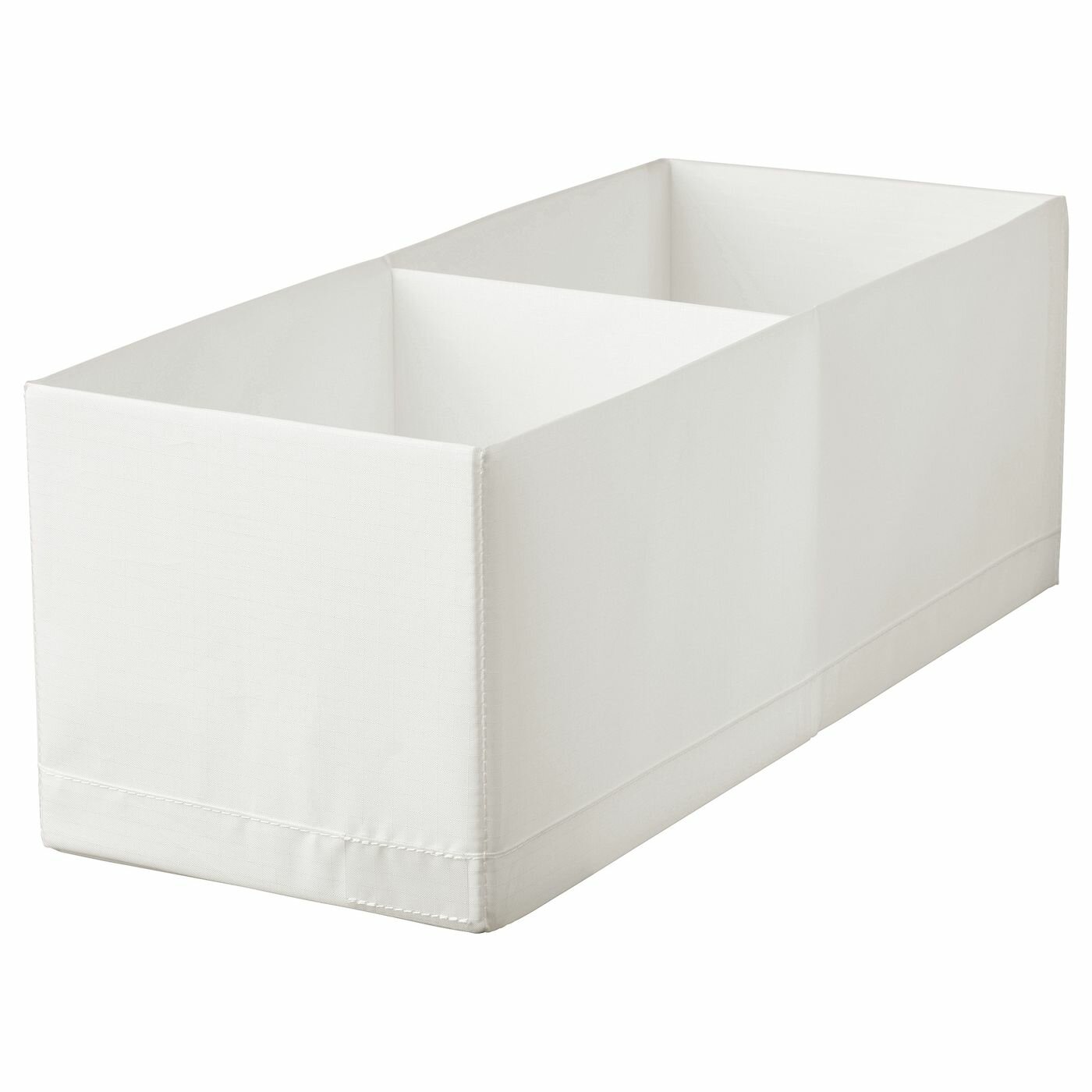 Коробка IKEA STUK, с перегородками, цвет белый, 20 x 51 x 18 см