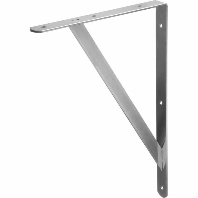 Уголок-кронштейн, усиленный, оцинкованный, STAYER 400х280х30х4 мм