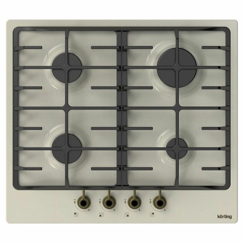 Встраиваемая газовая панель KORTING HG 645 CRB, официальная гарантия