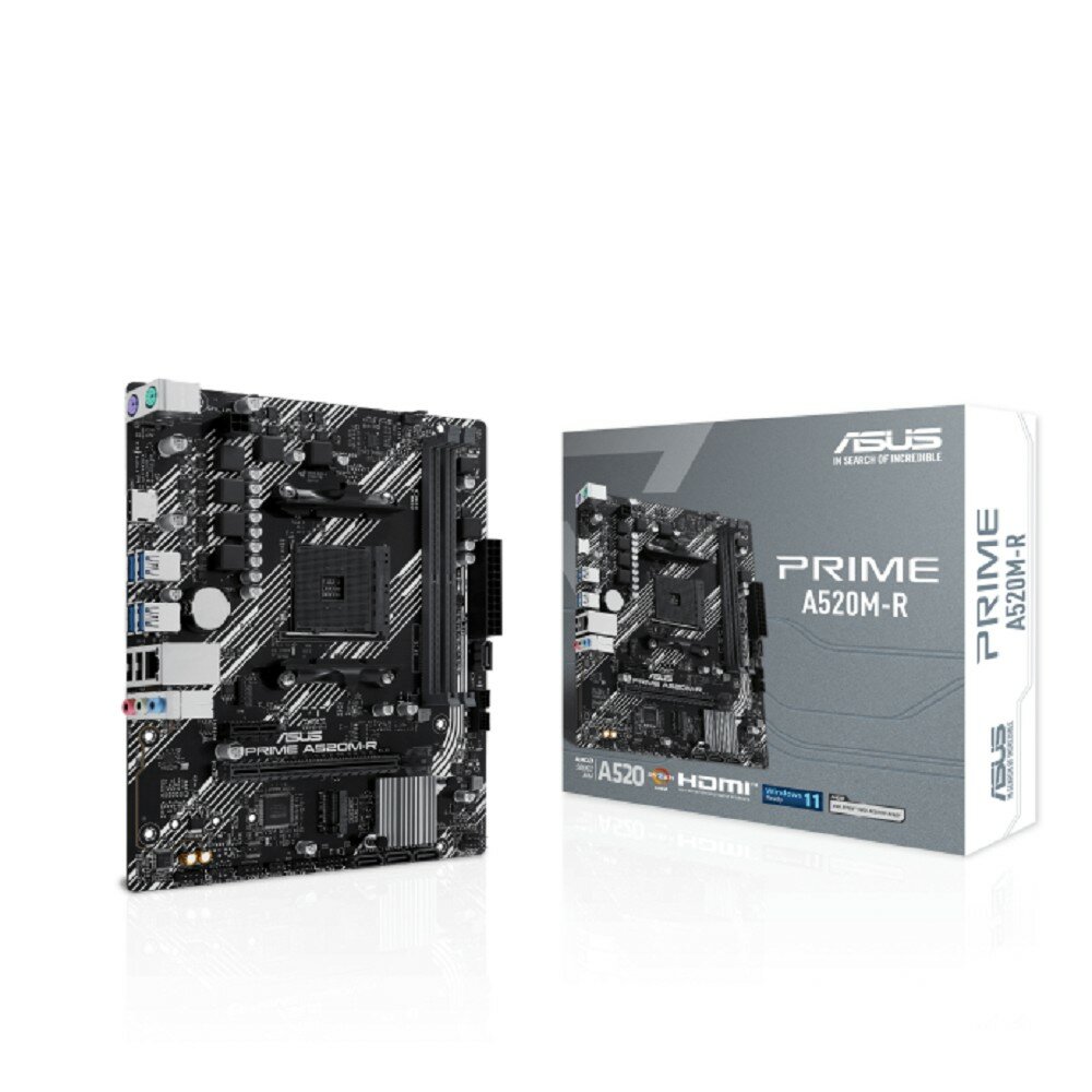 ASUS Материнская плата PRIME A520M-R Socket AM4 2хDDR IV 1хM.2