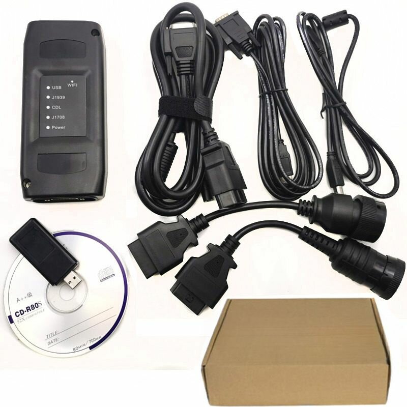 Для Caterpillar ET3 Коммуникационный адаптер CAT Truck Экскаватор Инструмент диагностики двигателя с2019A USB WIFIконтактным кабелем