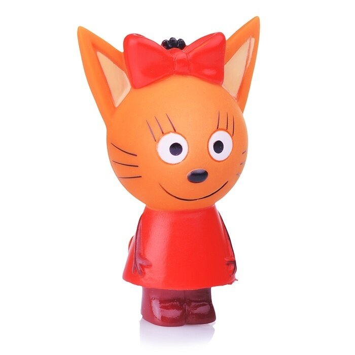Игрушка для ванны Капитошка "Три Кота" Карамелька, в сетке (260868)