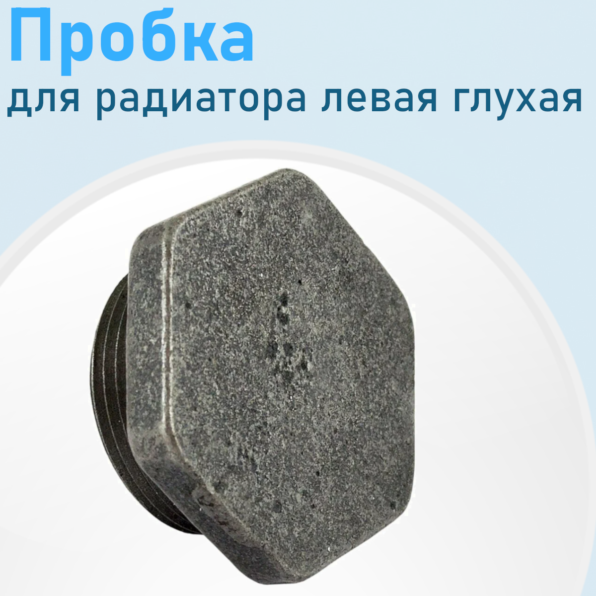 Пробка глухая чугун левая 32 10236
