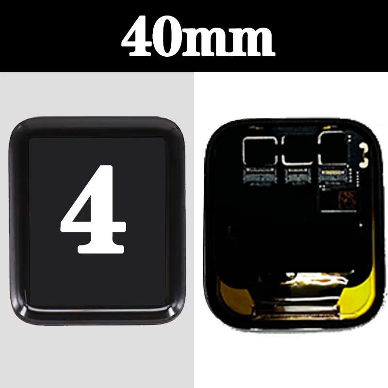 Сенсорный ЖК-экран AMOLED для Apple Watch Series 1 2 3 4 5 6, дигитайзер в сборе для iWatch SE, дисплей 38/42 мм 40/44 мм iWatch4-40mm