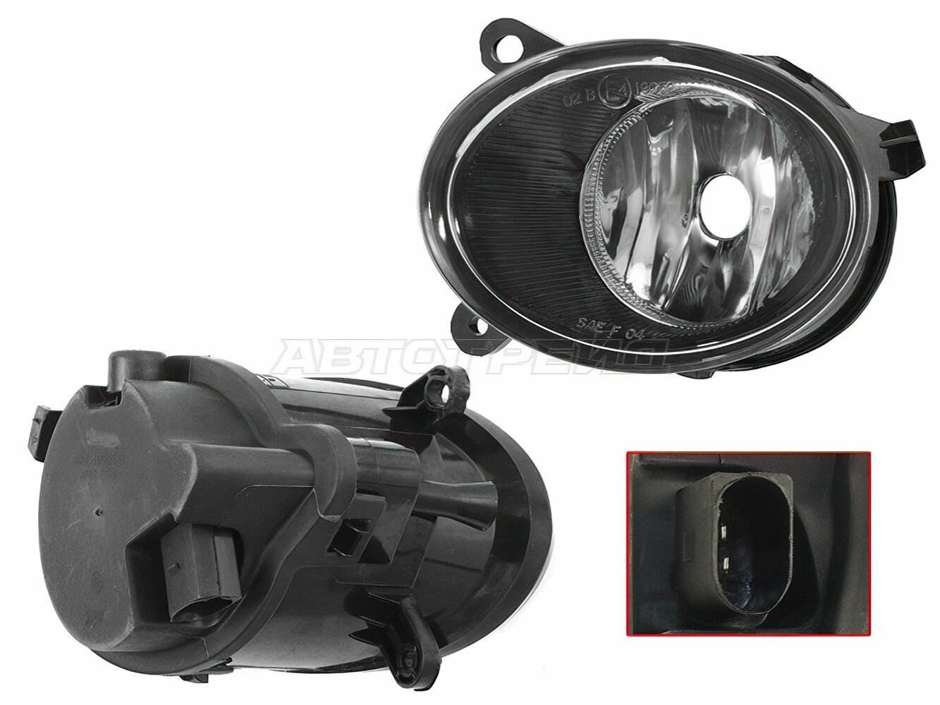 Фара противотуманная левая для Ауди A6, S6, A8, S8 арт ST4462001L SAT