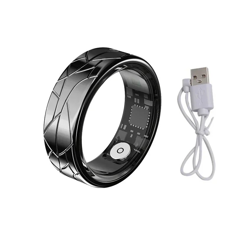 Luxuglow Smart Ring IP68 5ATM 10, Black with cable