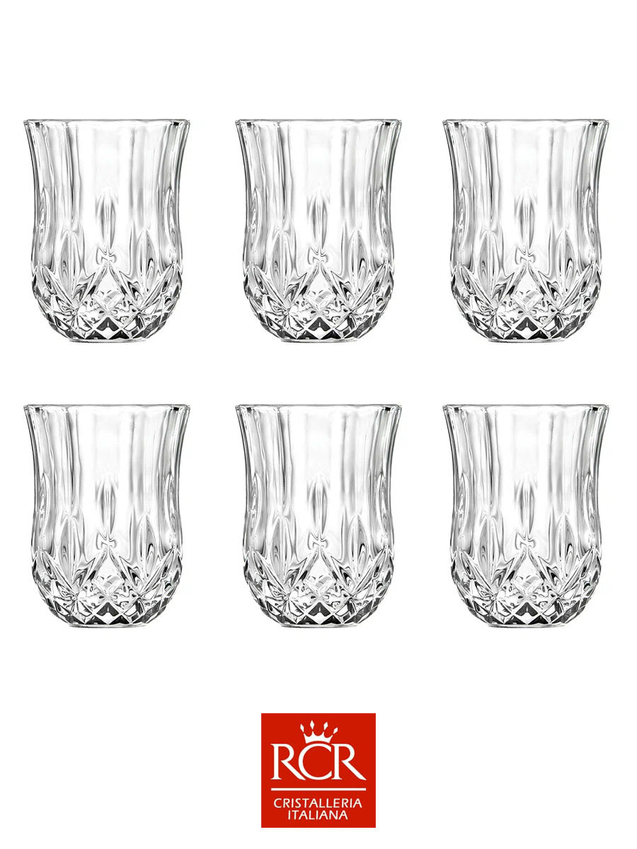 Набор стопок RCR Cristalleria Italiana Opera 60 мл, 6 шт, хрусталь Luxion®