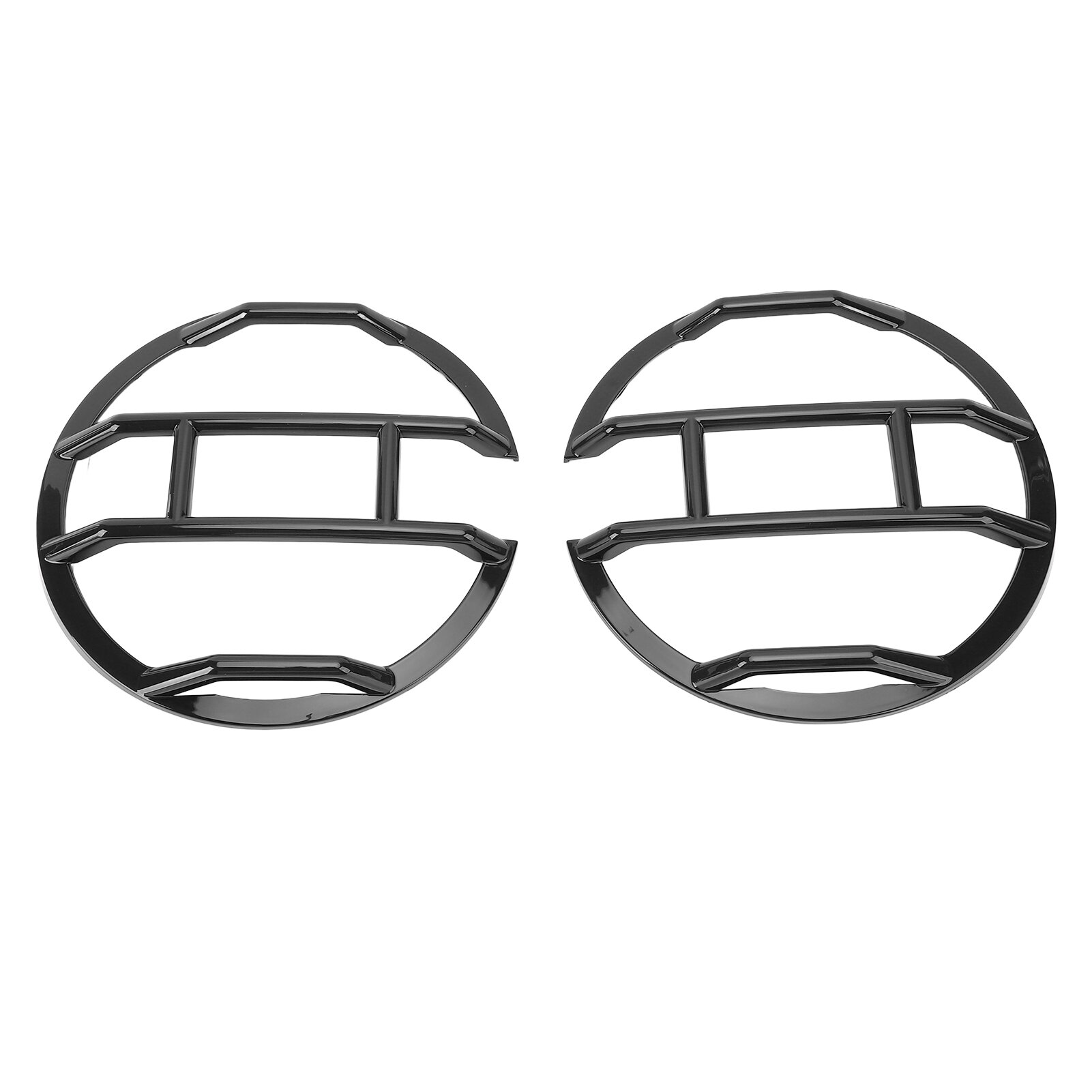 1 пара защитных накладок на передние фары для замены наружной рамки фар для Ford Bronco 2-4-дверный 2021-2024 годов выпуска, черные.