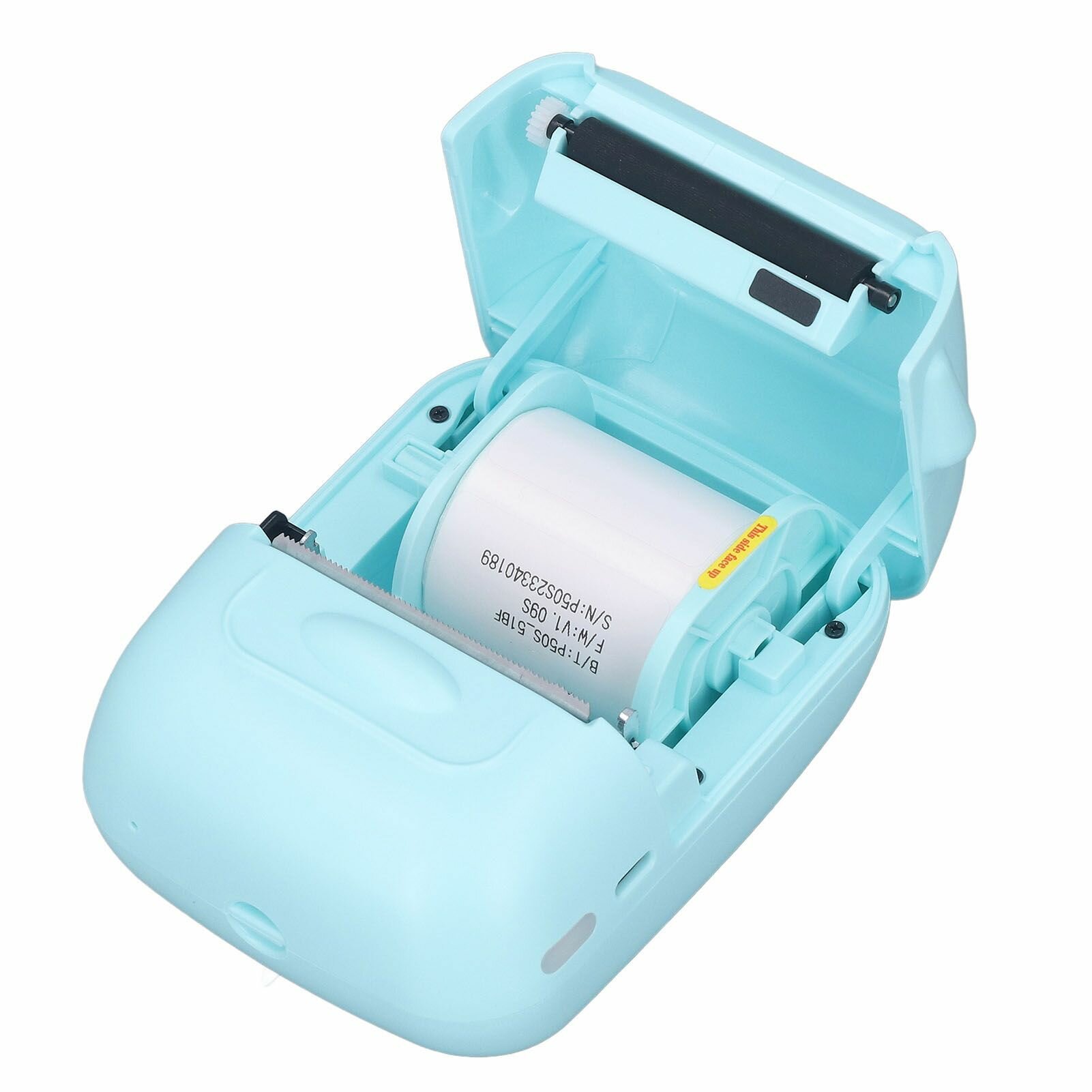 Беспроводный портативный ручной термотрансферный принтер этикеток BT 203dpi для одежды и рукоделия, синий