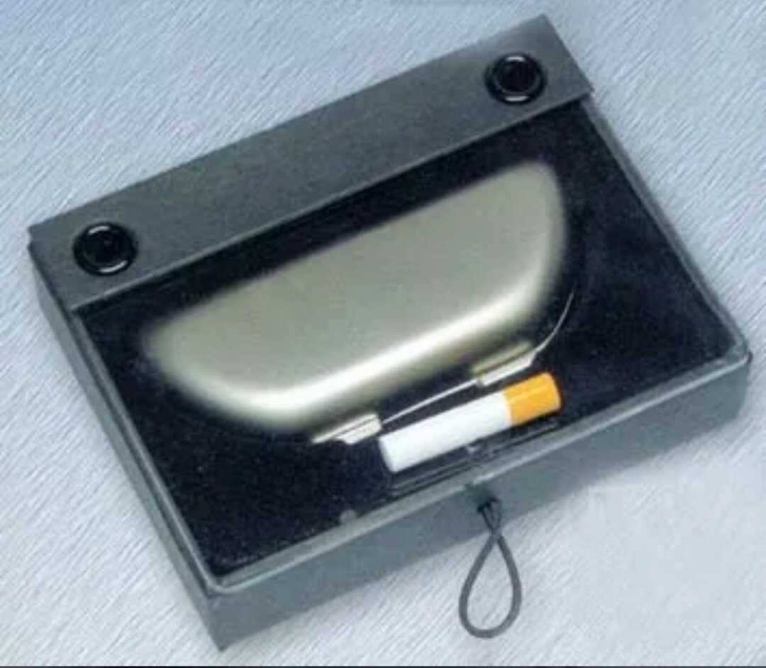 Пепельница "Карманная", нержавеющая сталь, овальная, серебристая, 7 см x 3 см x 1,5 см