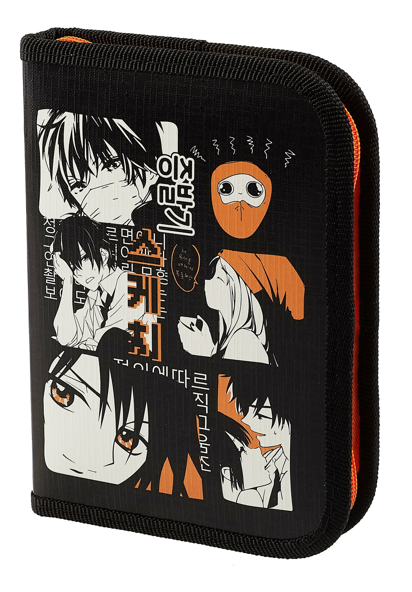 Пенал 1 отделение "Аниме. Нежные чувства" 19*13 см, молния