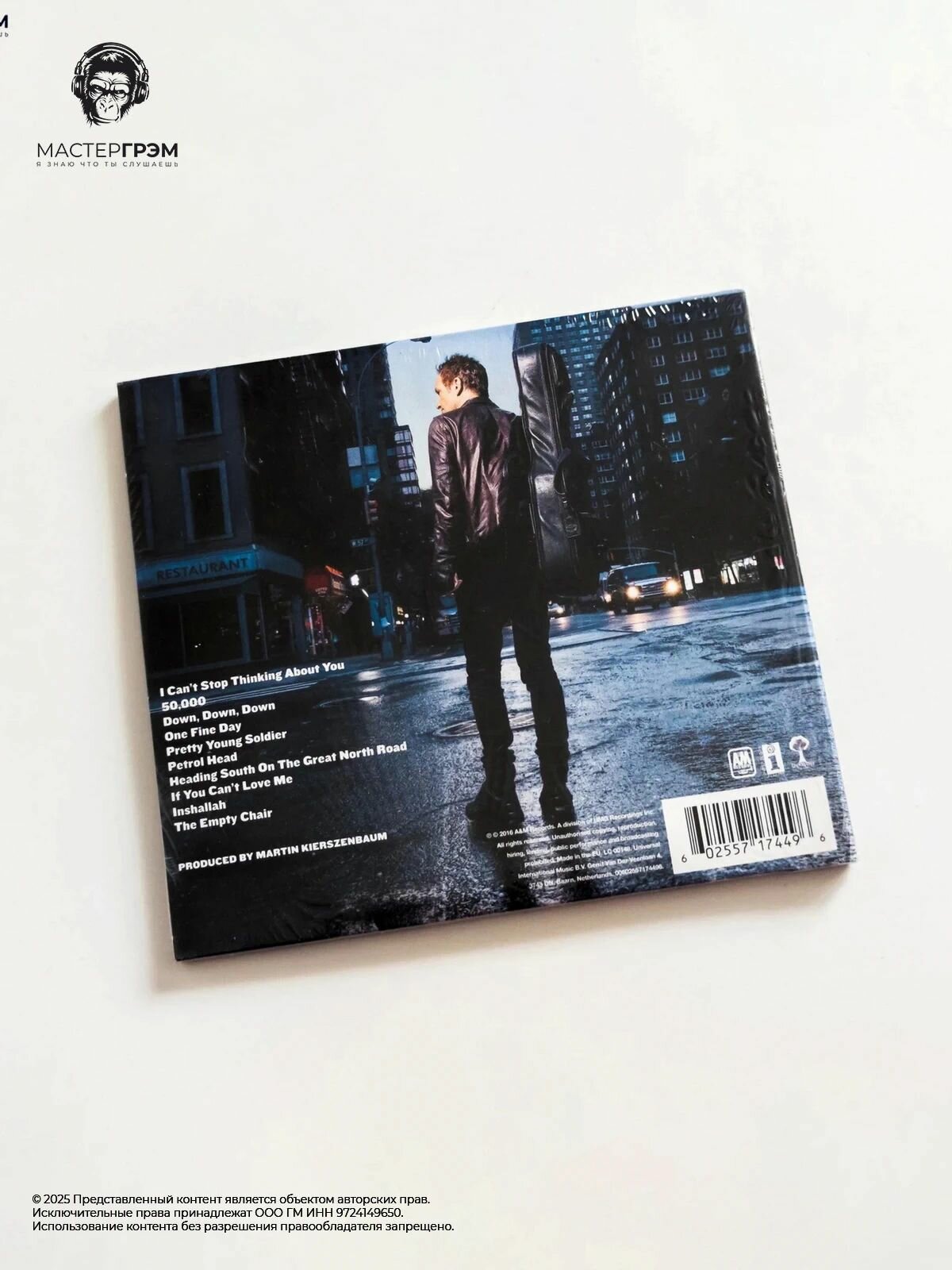 CD диск Sting - 57Th & 9Th (CD) 2016, Digisleeve — фото 1