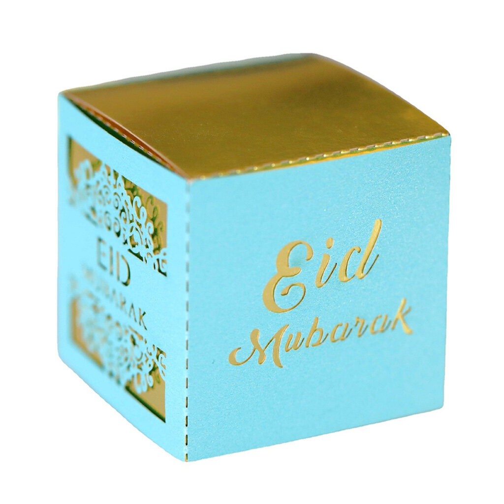 50 шт Коробки для конфет Eid Mubarak Ramadan Kareem Подарочные коробки для исламского мусульманского праздника