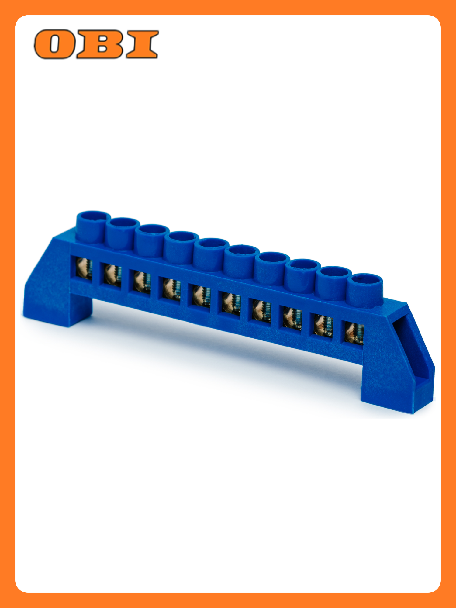 Шина нулевая PE земля REXANT на комбинированных изоляторах 10ГР 6X9