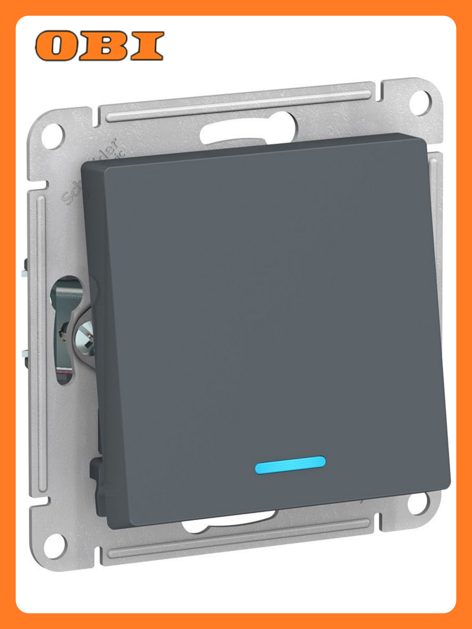 Выключатель 1-клавишный Systeme Electric Atlas Design грифель 1240422