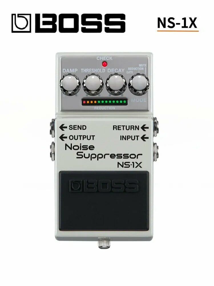 BOSS NS-1X Педаль шумоподавления для гитары и баса, 3 режима (Reduction/Gate/Mute), MDP технология