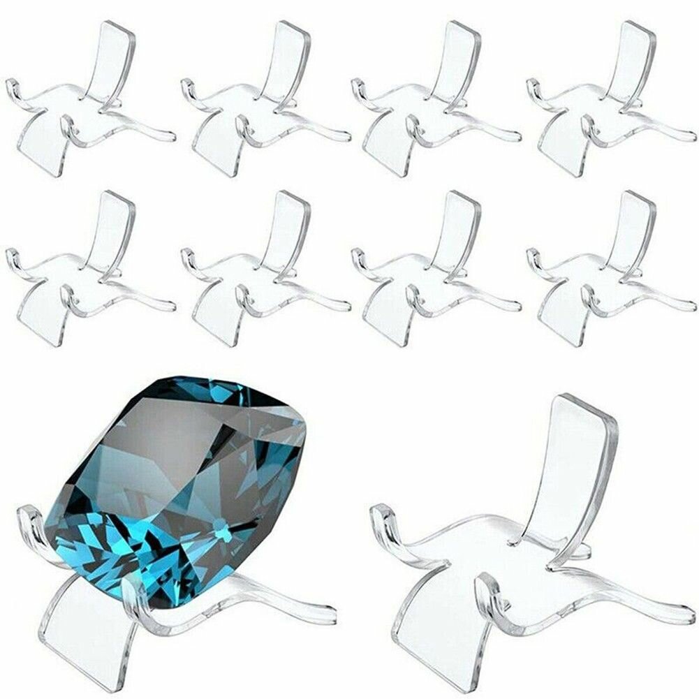 OZ-EXMA 10 шт. акриловые образцы геодезическая опорная база минеральная подставка держатель для дисплея мольберт