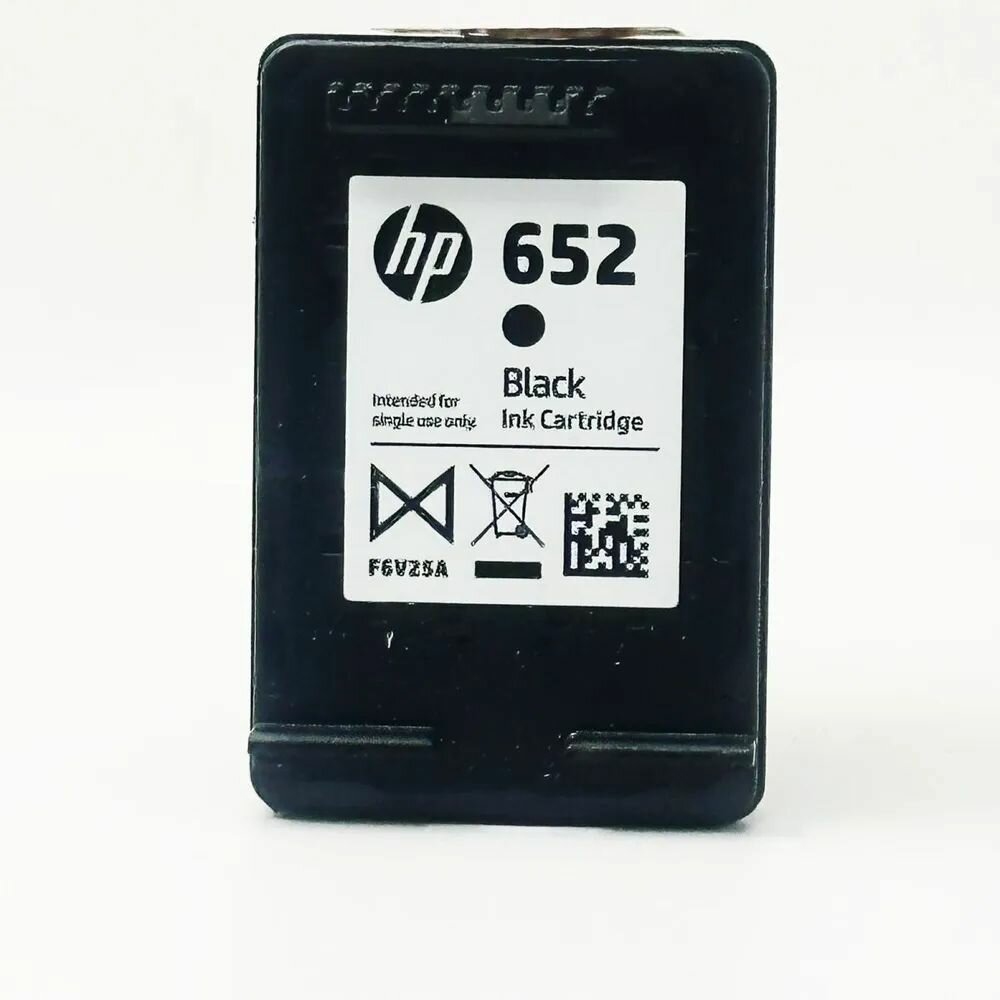 Картридж 652 (F6V25AE) Black + Большой срок годности, для HP Deskjet Ink Advantage 1115/2135/3635/3835/4535/4675 + Гарантия, оригинал, Черный (black), 1 шт