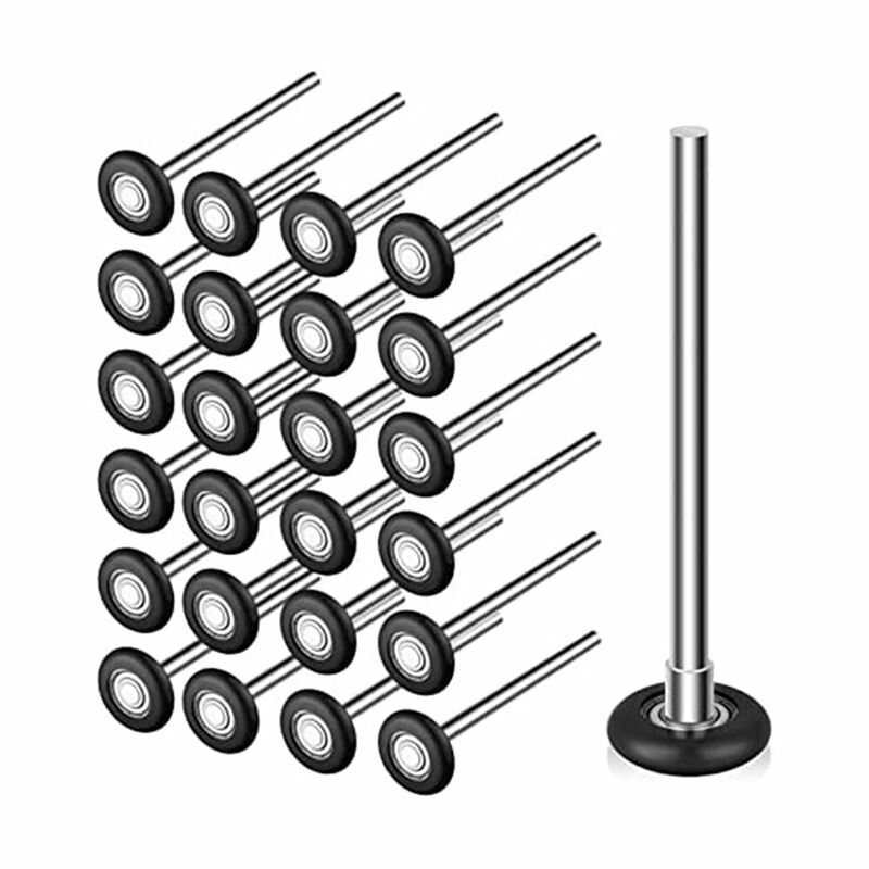 12 шт. нейлоновых роликов для гаражных ворот, 2 дюйма, бесшумные ролики