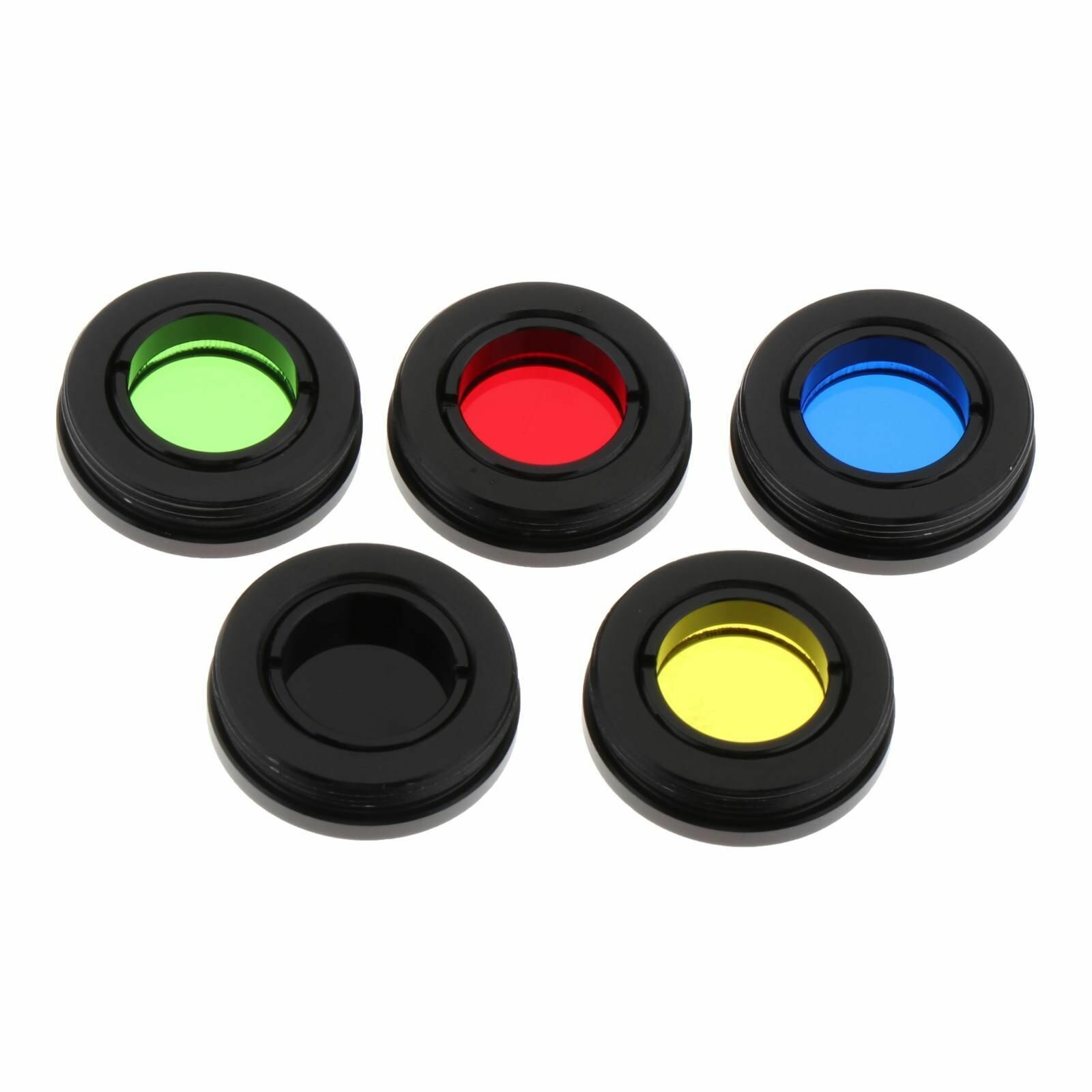 Комплект цветных фильтров для телескопа 0.96 дюйма, набор для наблюдения за планетами и Луной, оптическое стекло с алюминиевой оправой