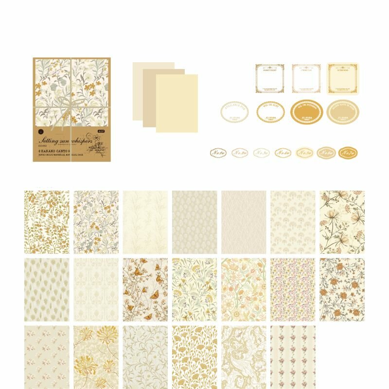 Бумага для скрапбукинга, Mr.paper, 40 листов/уп, винтажный стиль, материал с богатым рисунком для украшения подарков, поздравительных открыток