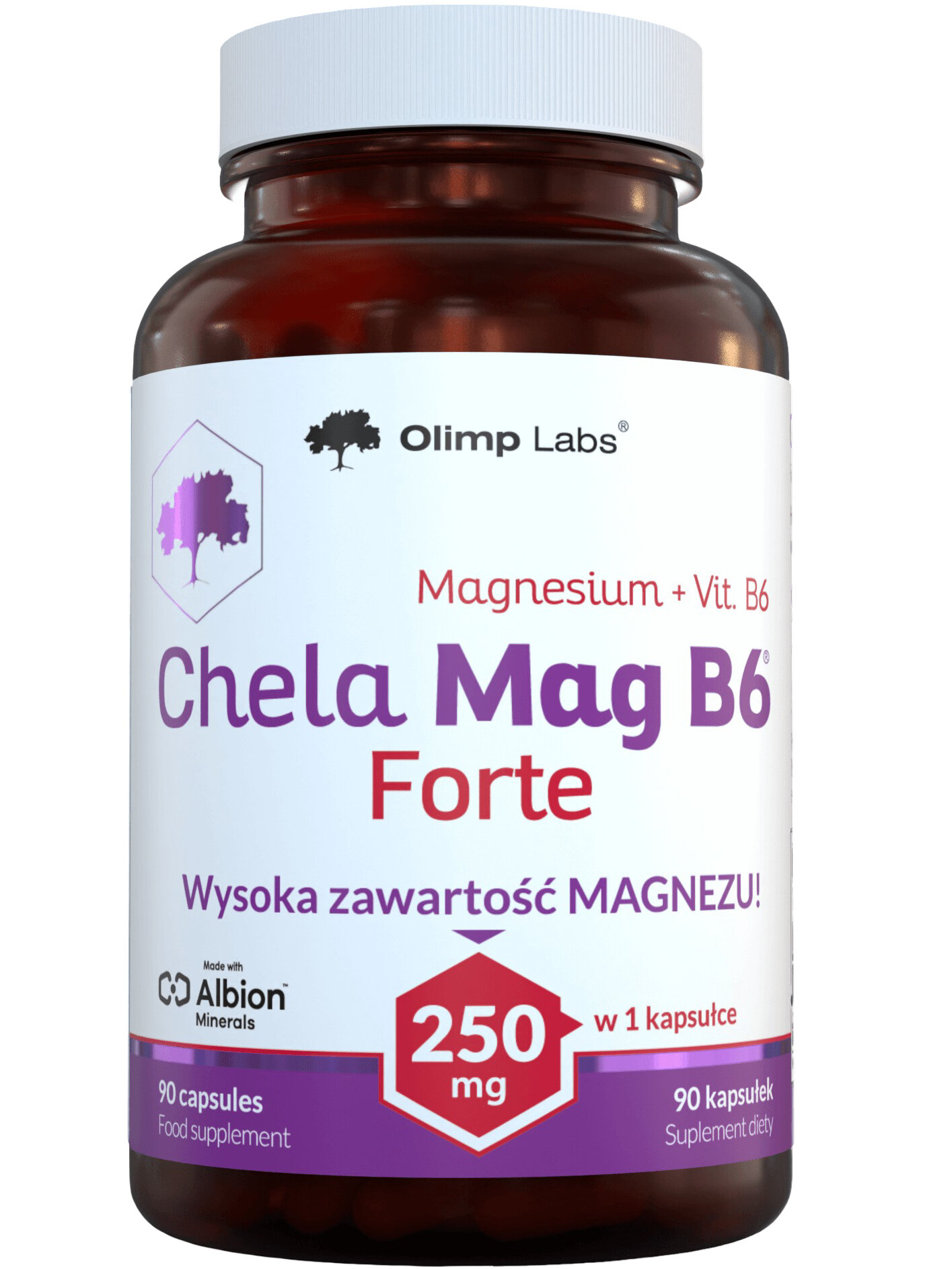Магний OLIMP Chela-Mag B6 Forte 250 mg 90 капсул