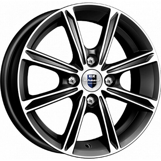 Диск K&k Флэш 5x14/4x98 D58.5 ET35 алмаз чёрный