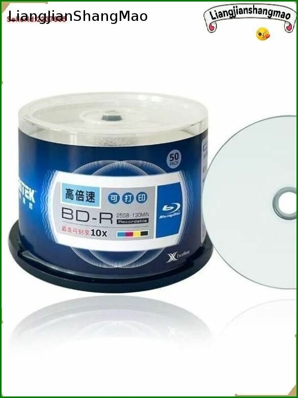 Диск для записи BD-R, 25 ГБ, 50 шт