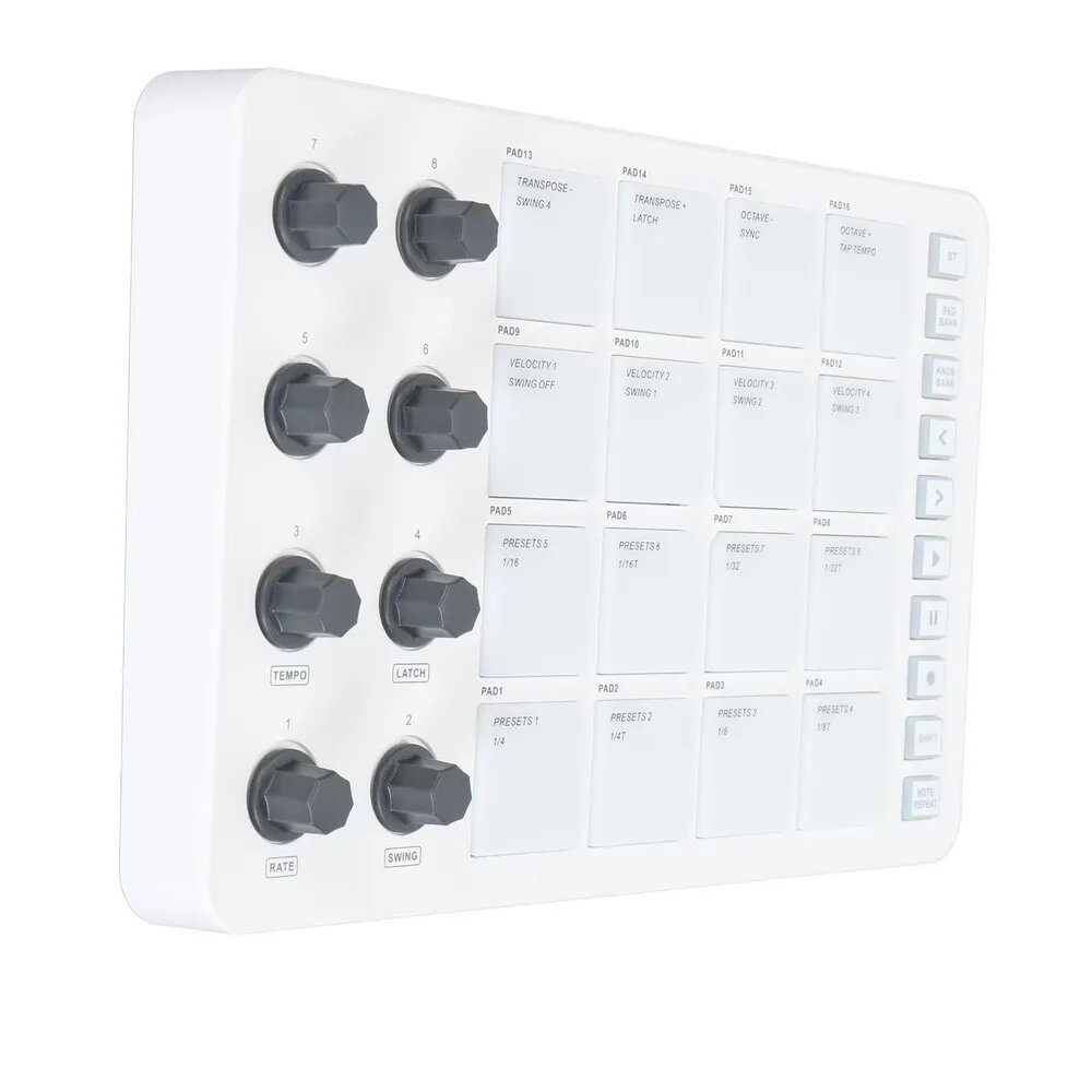 Беспроводной MIDI -контроллер 16 RGB Drum Pads Android 2000mAh