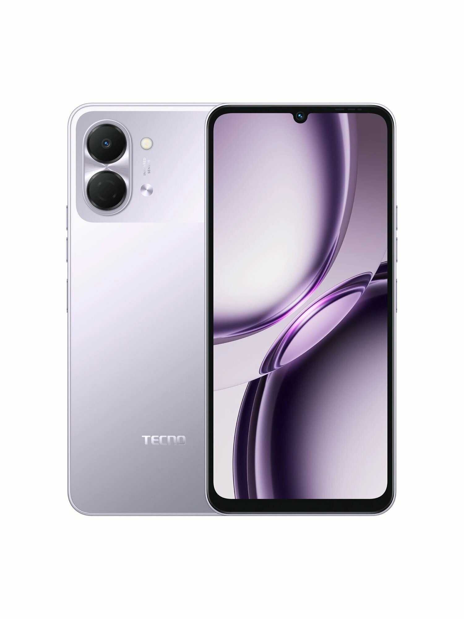 Смартфон Tecno Spark Go 3 6.75", 4/64Gb, NFC, IPS, 90Гц, 5000мАч, фиолетовый