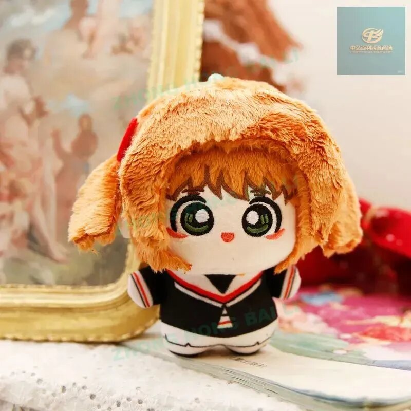 10cm Сакура собирательница карт Сакура Киномото мягкие игрушки аниме ; Cardcaptor Sakura Sakura Kinomoto мягкая игрушка