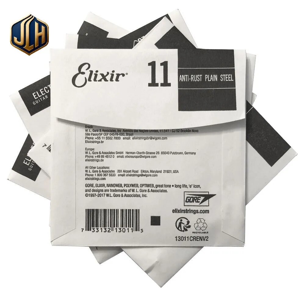 Струны Elixir 19102 Optiweb Medium 11-49 для электрогитары, 6 шт, сталь — фото 1