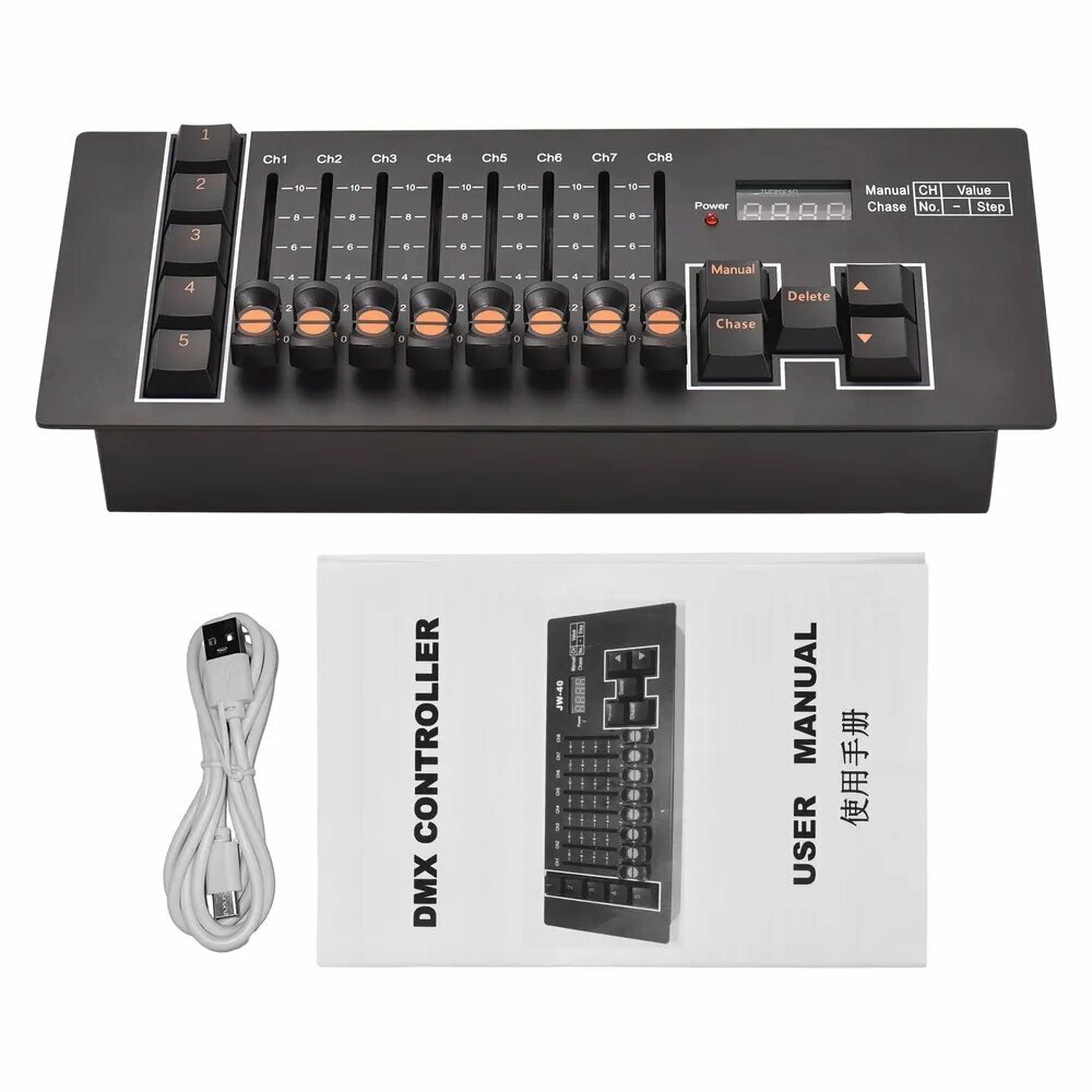 DMX-контроллер DMX 512 40-канальный сценический DJ-контроллер для DJ Lights, Goolrc MY